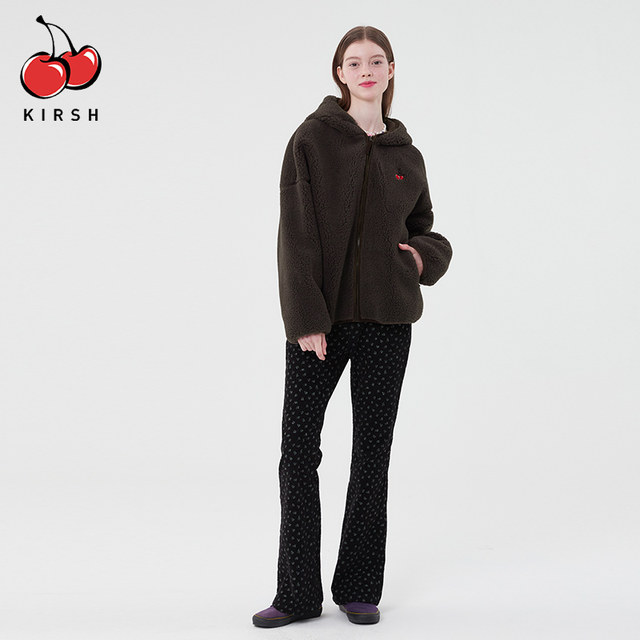 Kirsh Big Cherry Fleece Jacket for Women Autumn and Winter 2024 New ...