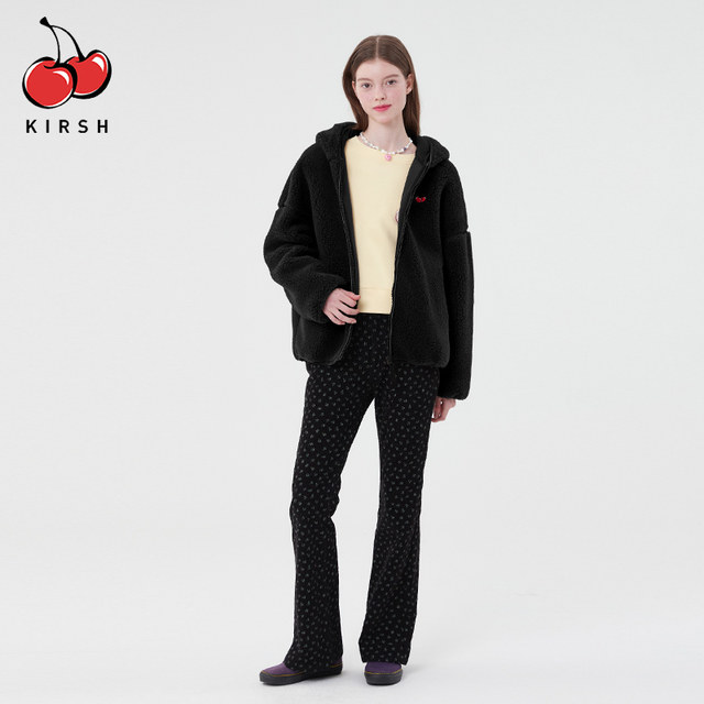 Kirsh Big Cherry Fleece Jacket for Women Autumn and Winter 2024 New ...