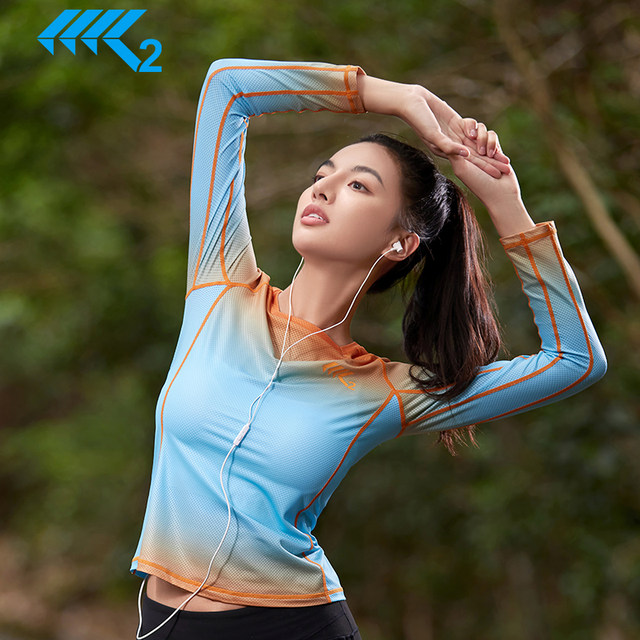 K2 Marathon Equipment Professional Running T -shirt T -shirt Autumn and Winter Long -sleeved ...