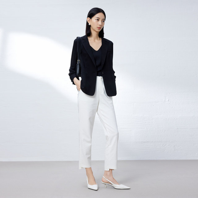 Shuiyunjian Spring and Summer New Style Commuting Elastic Straight Suit ...