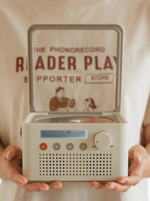 Syitren/Saitalin R200 Cd Player Two-Way Bluetooth Stereo Screen Retro ...