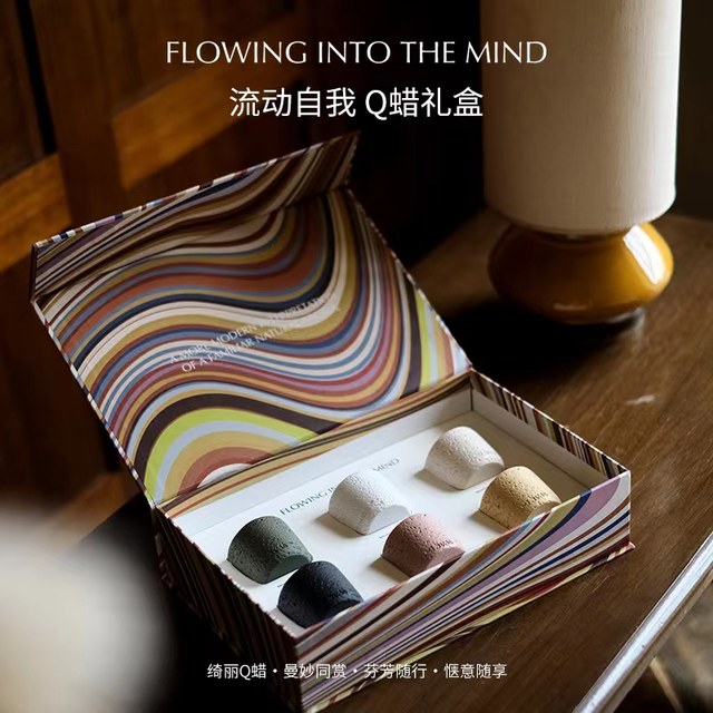 Lavas Mini Scented Candle Q Wax 6-piece Set Heartfelt Gift Box Series ...