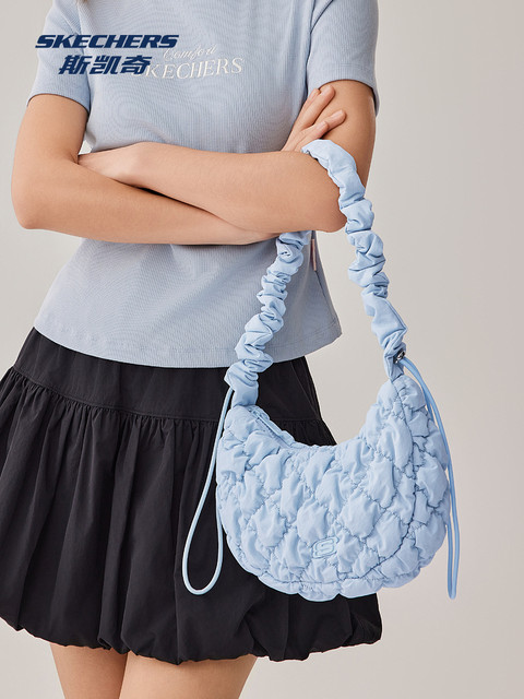 Skechers cloud crescent bag fashionable bubble one-shoulder crossbody ...