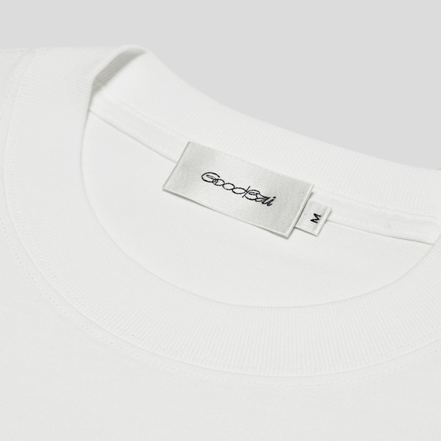 GOODBAI logo print oversize pocket short-sleeved T-shirt