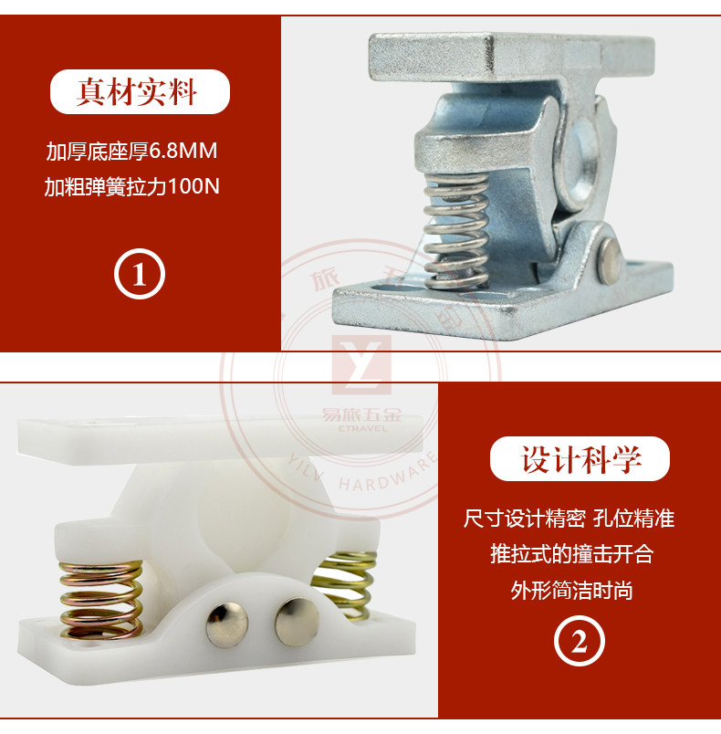 Heavy Impact Spring Latch Industrial Door Lock
