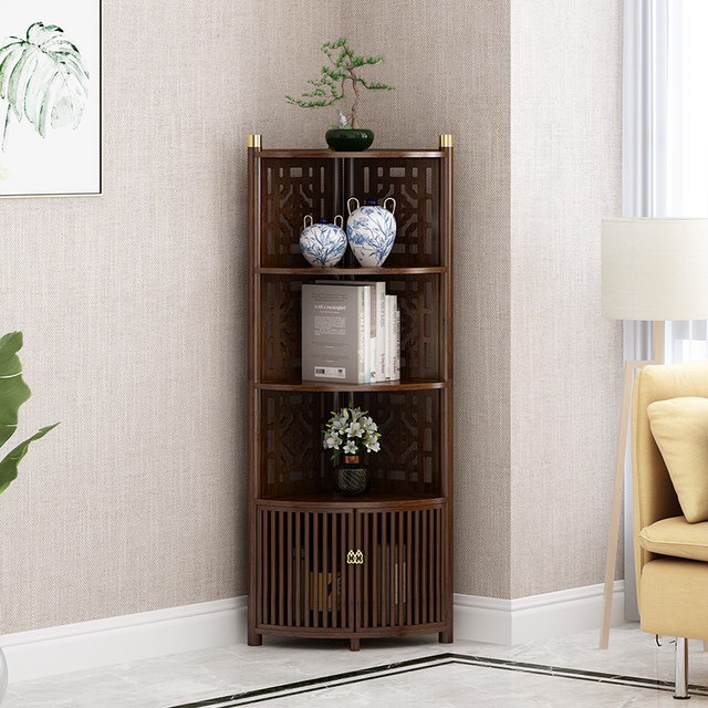 Corner cabinet corner cabinet solid wood living room corner triangle ...