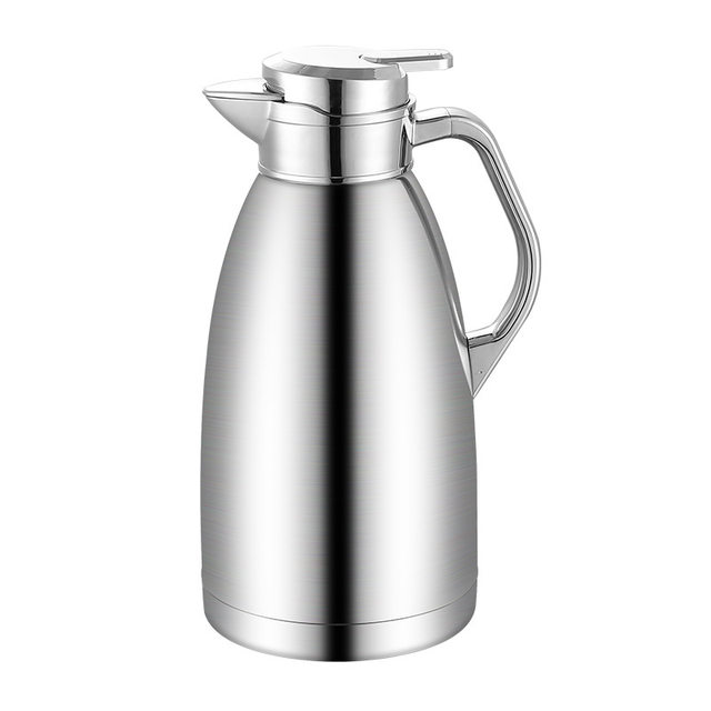 French 316 stainless steel household large-capacity thermal kettle push-type thermal kettle ...
