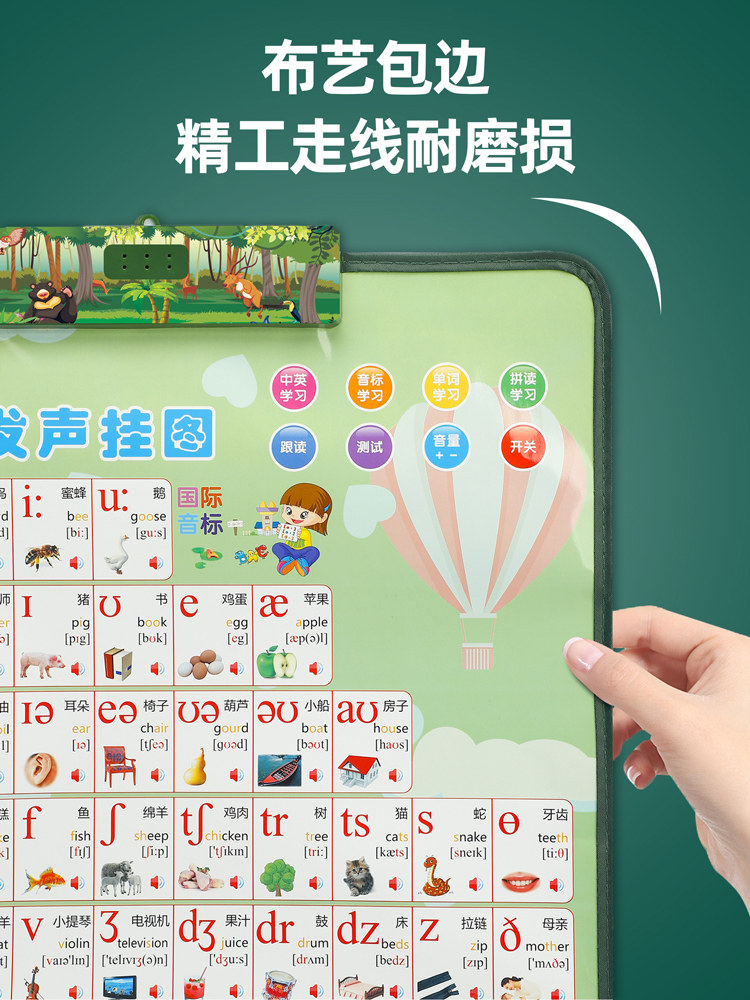 International English Phonetic Alphabet Pronunciation Wall Chart Cards ...