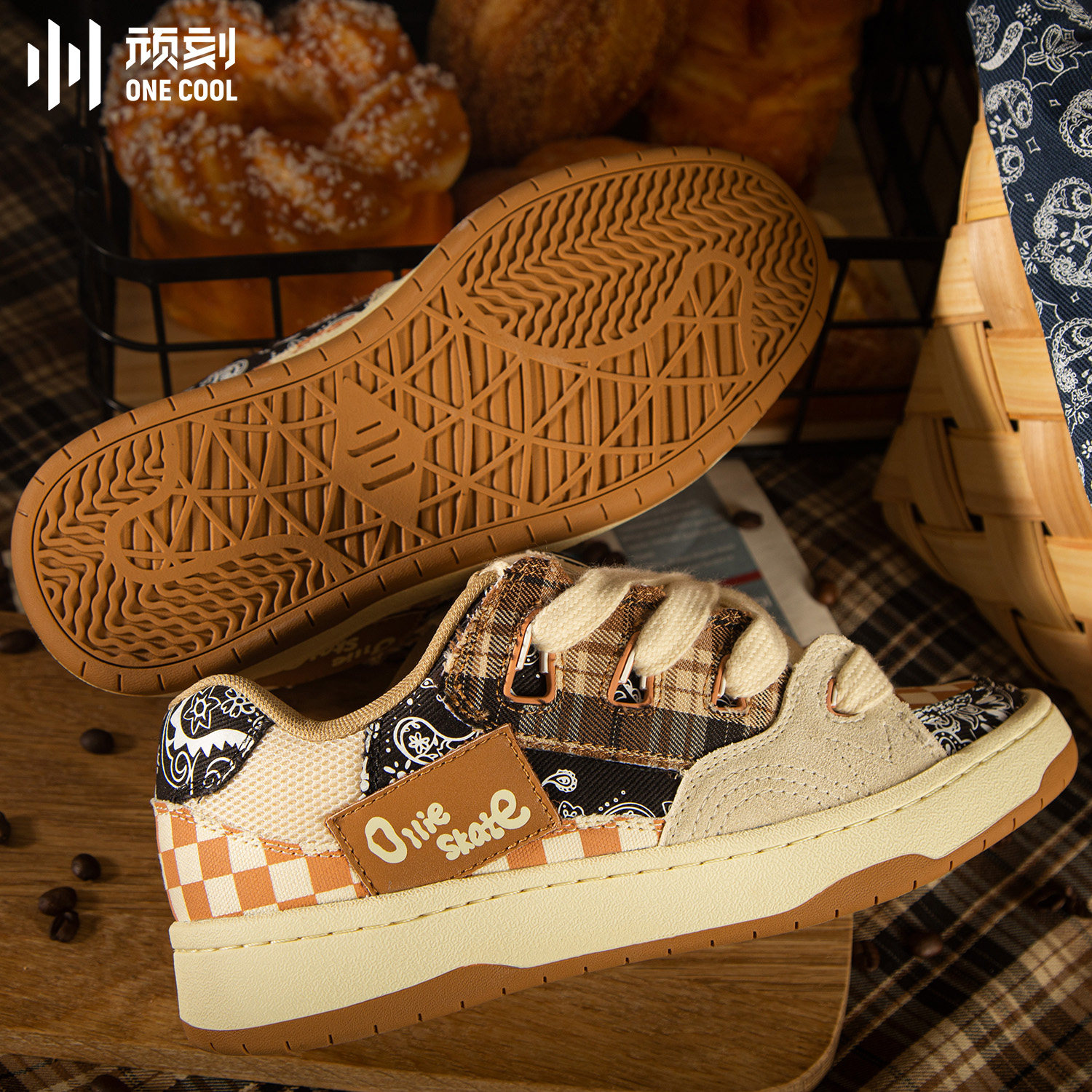 Stubborn official cold sticky bread shoes, waist fruit chessboard ...