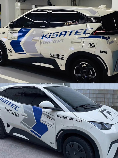 Suitable for BYD Seagull car stickers, dolphin line decoration, cute ...