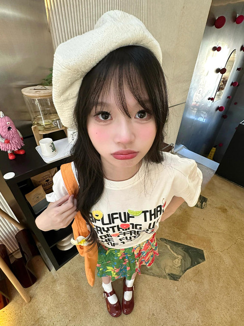 American Retro T-Shirt for Women, Summer Fun Print, Pure Cotton Short-Sleeved Oversize Loose ...