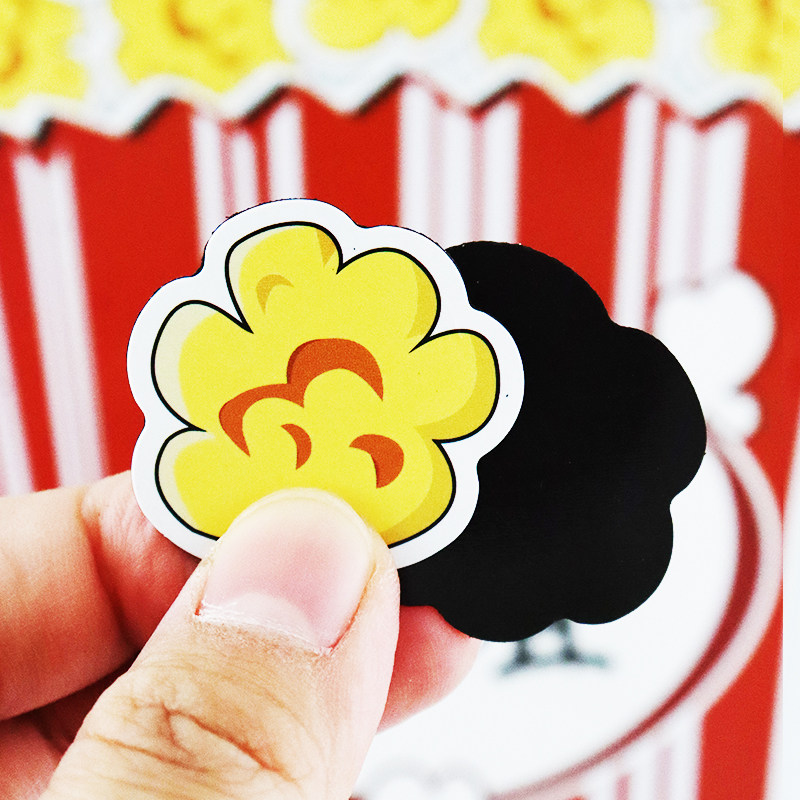 Popcorn Blackboard Magnetic Stickers Teaching Aids Whiteboard Primary ...