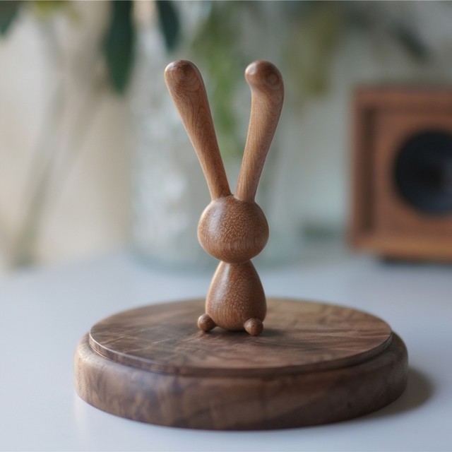 Rabbit Massage Stick Natural Sandalwood Eye Massage Nose Massage ...