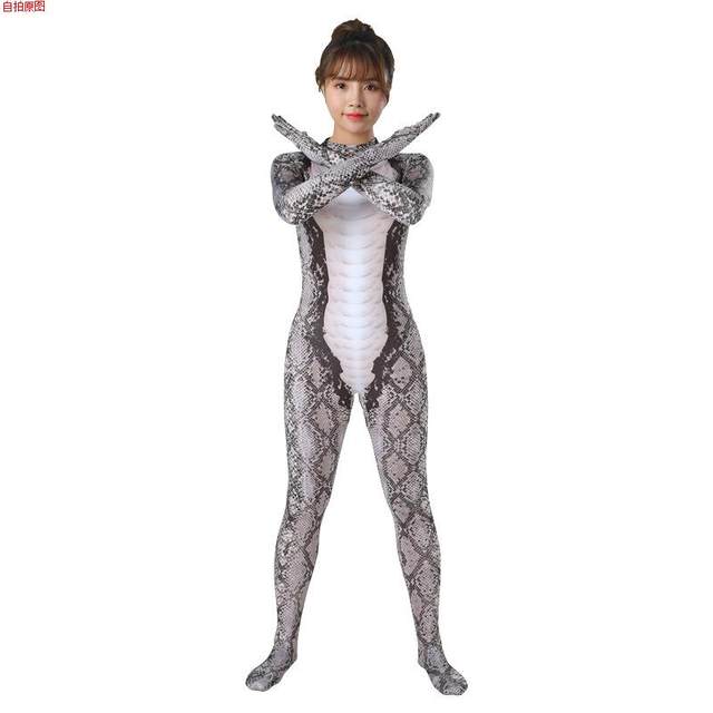 Hongbo Green Python Connectary Tight -fitting animal cosplay series of ...
