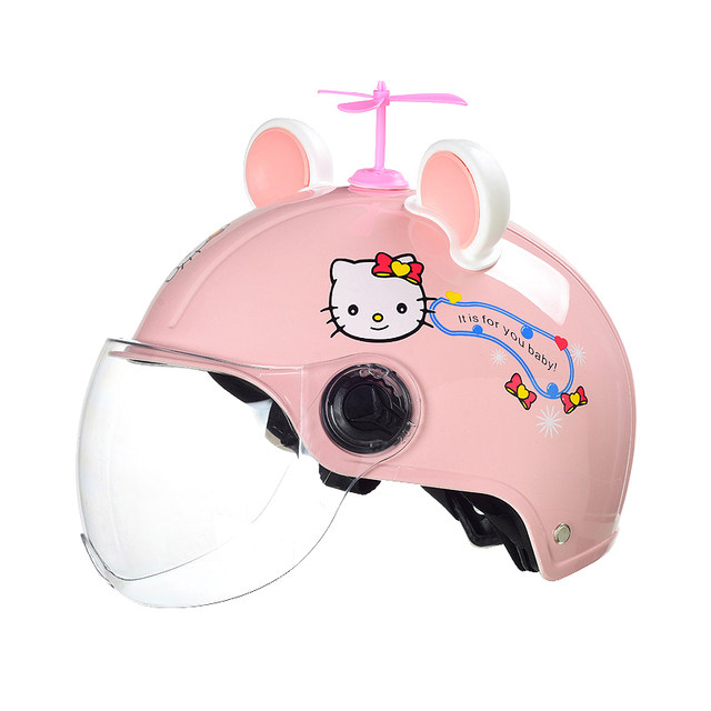 3C certified children's helmet girl electric motorcycle half helmet ...