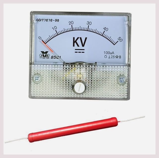 85C1 DC high voltage meter 5kv 10kv 20kv 30kv 50kv100kv pointer ...