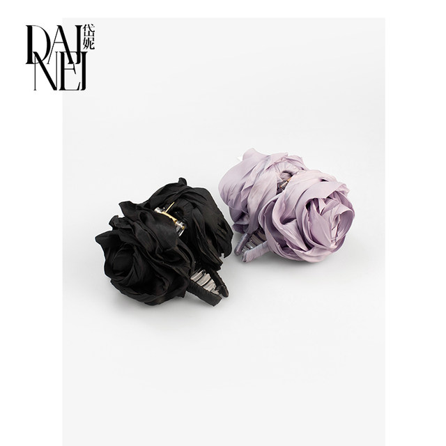 DINEI Dai Ni Walking Rose Flower Large Grip Clip Women's Back Hair Clip ...