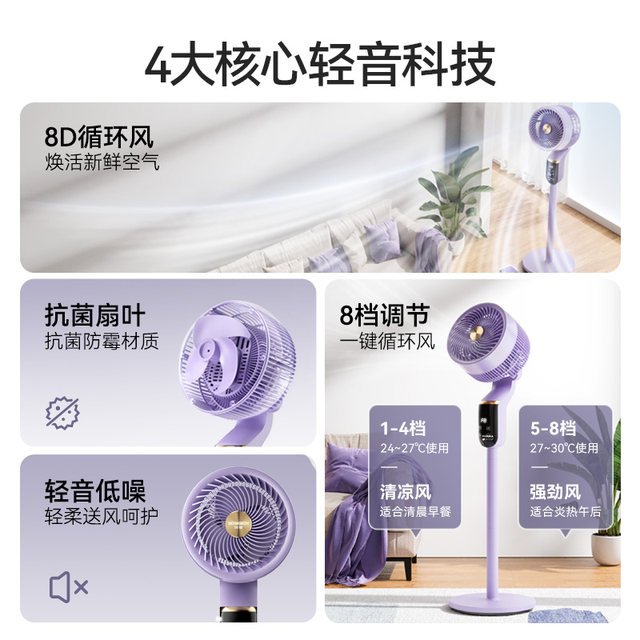 Skyworth Air Circulation Fan Electric Fan Household Powerful Floor ...