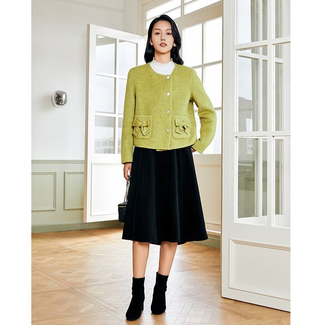 Lucidy/Rusti short double-sided woolen coat for women 2023 new autumn ...