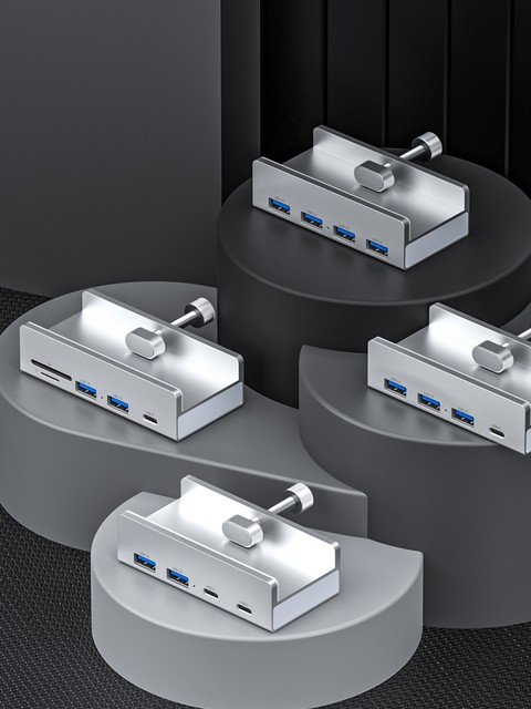 USB3.0 aluminum alloy extender desktop computer hub multi-functional ...