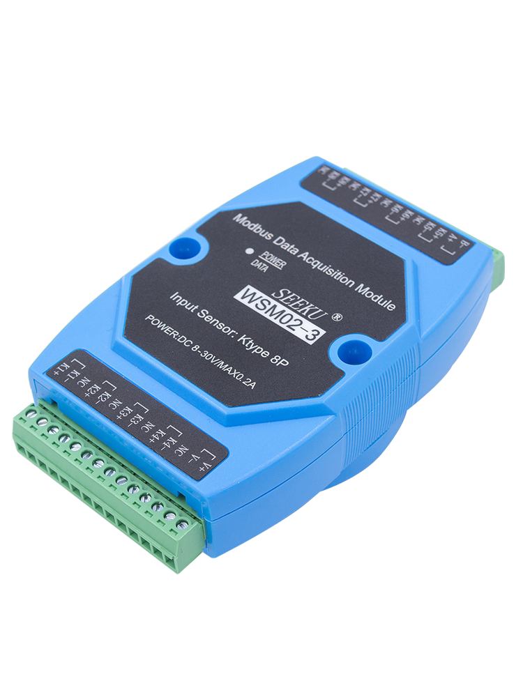 Seeku M02 RS485 Temperature Sensor - 8/4 Channel K-Type Thermocouple/PT100