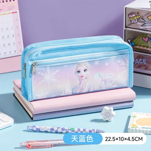 Disney Ice and Snow Canvas Pencil Bag Children's Cartoon Pencil Bag ...