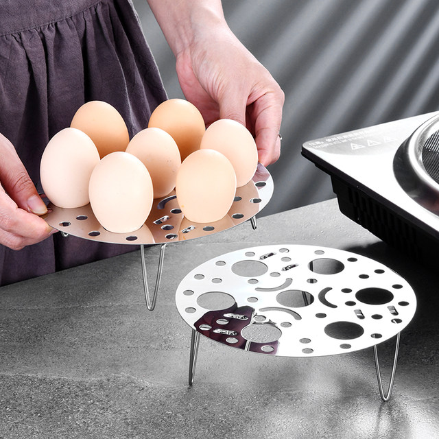 Steaming rack stainless steel foldable steamed egg rack kitchen multi ...
