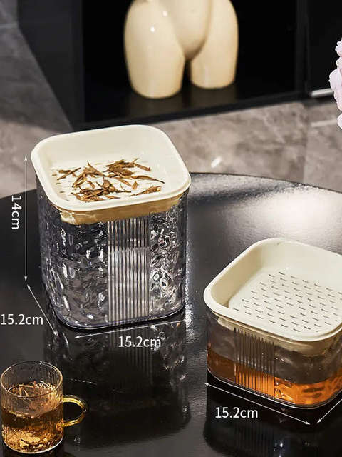 Light luxury desktop tea bucket small waste water bucket tea slag tank ...