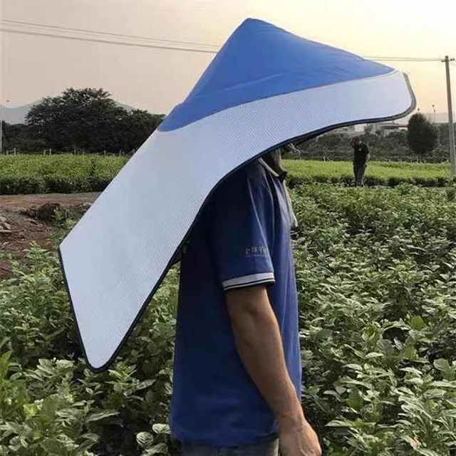 Cloak hat heat insulation integrated sun protection tip hat cover ...