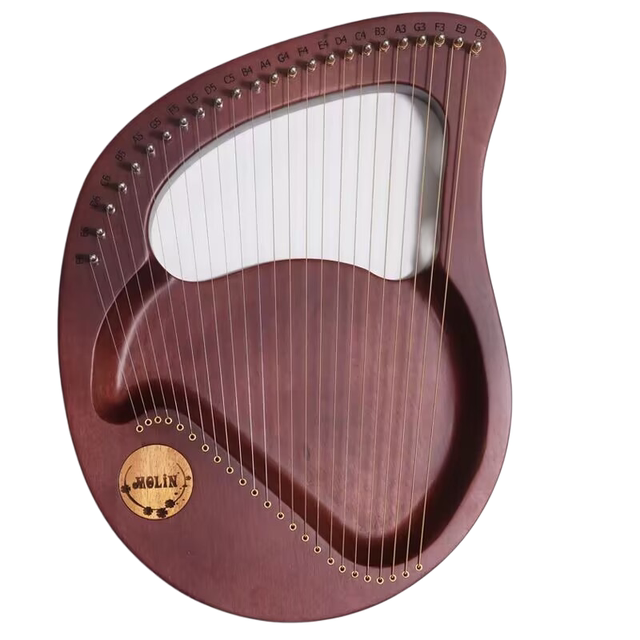 Lyre 24-string harp 19 tones 16 niche instruments portable beginner ...