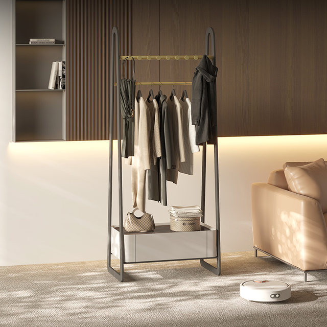 Italian minimalist triangle cloak rack room bedroom bedside bed ...