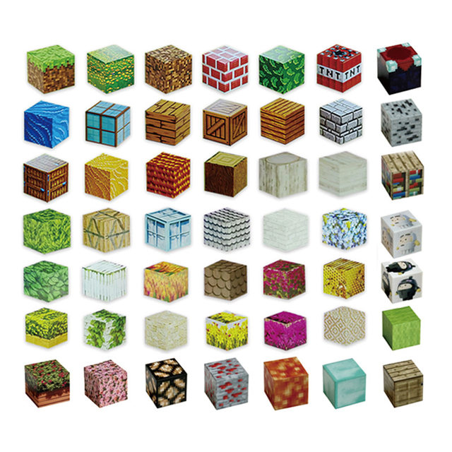 Minecraft magnetic block building blocks 23mm magnet block model ...