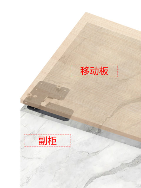 Heavy duty 90 degree rotating dining table hardware accessories multi ...