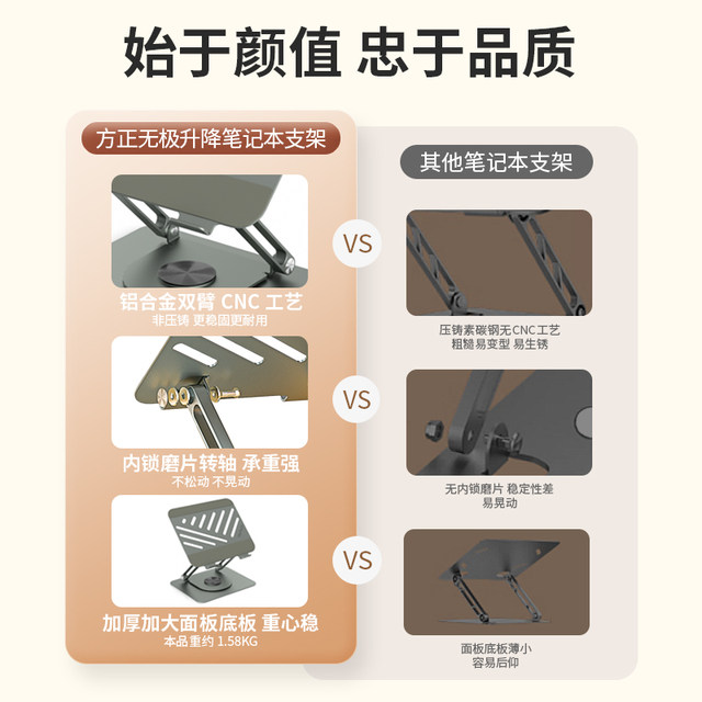 Founder z5pro360 rotatable laptop stand macbook elevated stand standing ...