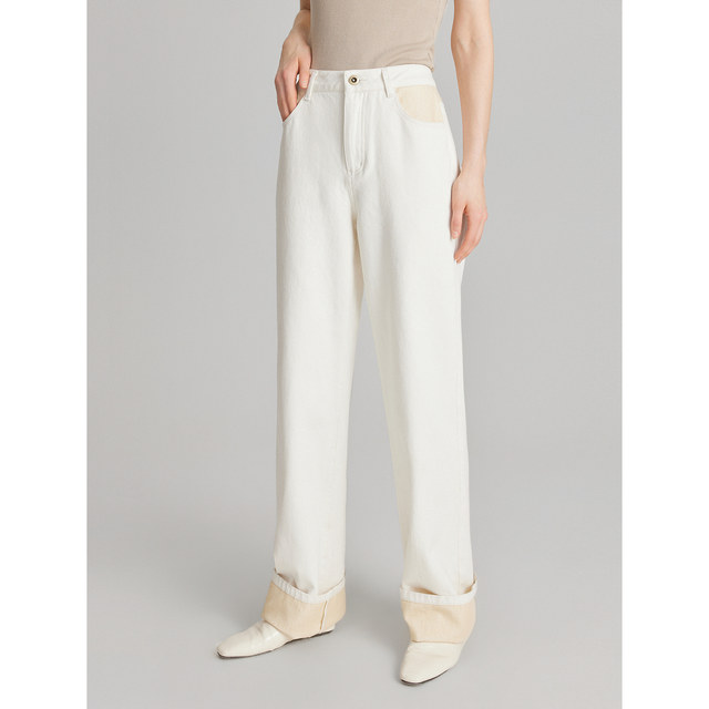 ELLE rice white high -level casual short jacket female 2024 autumn ...