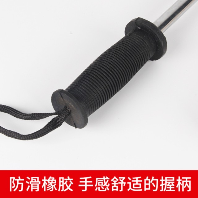 Thickened solid steel spiked mace, iron-toothed telescopic stick ...