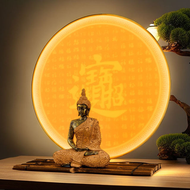 Buddhist niche background light LED Buddha statue backlight light ...