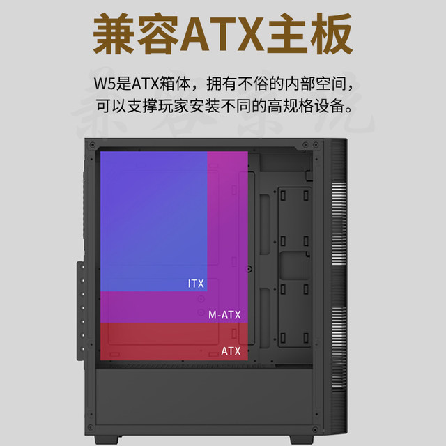 Peninsula iron box W5 chassis desktop computer ATX host shell air ...