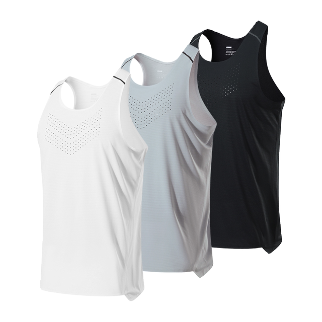 Quick-drying sports vest men's summer breathable ice silk marathon ...