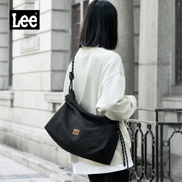 Lee men's crossbody bag 2024 new large-capacity shoulder bag black ...
