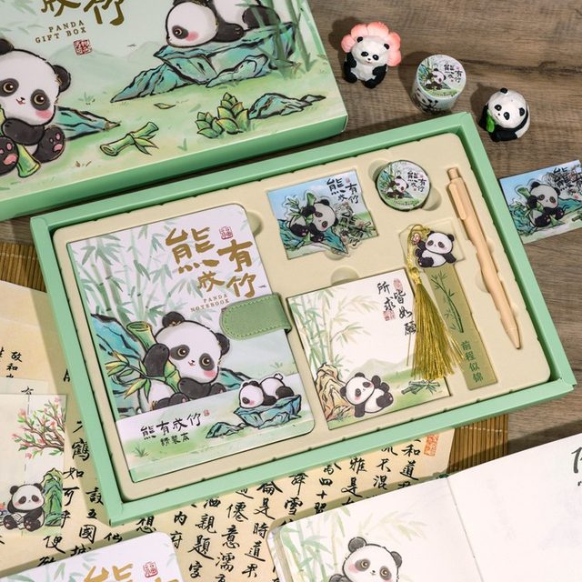 Graduation gift Panda hand account book notebook hand account gift box ...