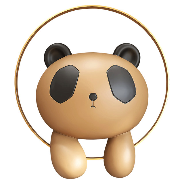 Panda wall decoration modern minimalist living room TV background wall ...