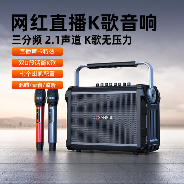 Shanshui E75 outdoor square dance audio high-power sound card multi ...