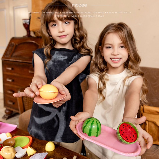 mobee children's fruit cut and play toys fruits and vegetables can be ...