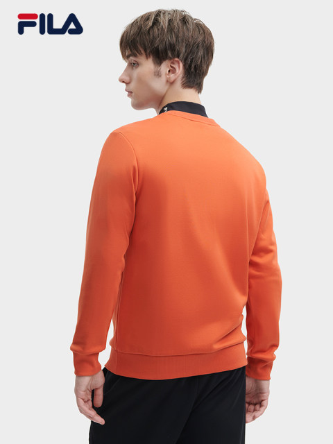 FILA FILA sweatshirt plus fleece men's 2023 winter pullover casual ...