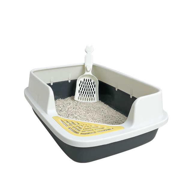 Extra large cat litter box, novice cat raising kit, complete set of cat ...