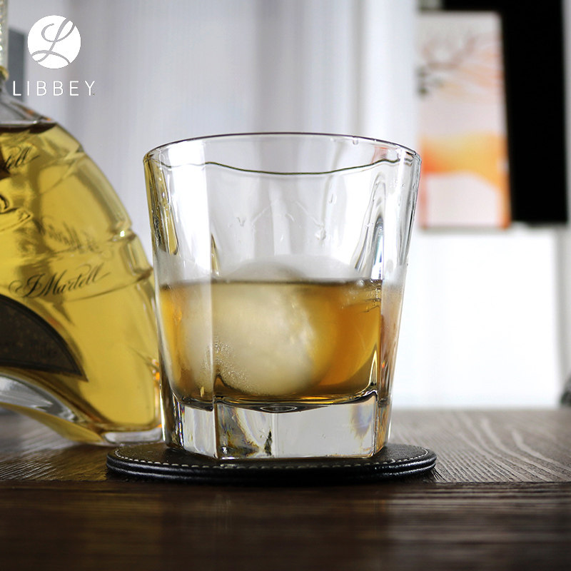 Libby Pentagonal Glass Whiskey Cup for Commercial Use