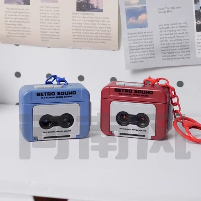 Retro recorder pendant pendant keychain tape machine pendant will put ...