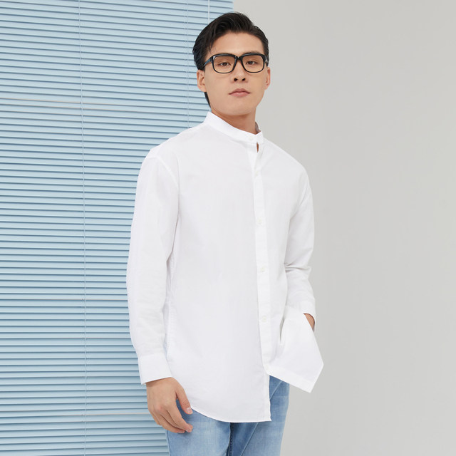 Youngor men's long-sleeved shirt autumn and winter new official ...