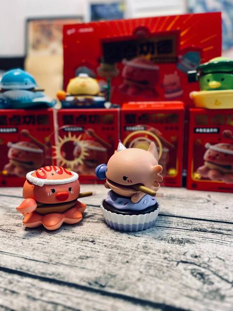 Spot Genuine Whole Point Merit Series Wooden Fish Blind Box Cute ...